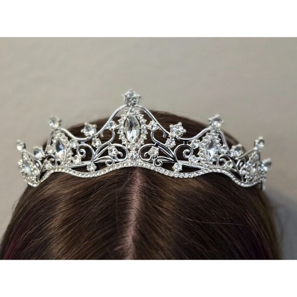 Accessories | Wedding Tiara Faux Jewel And Rhinestones Classic Princess ...